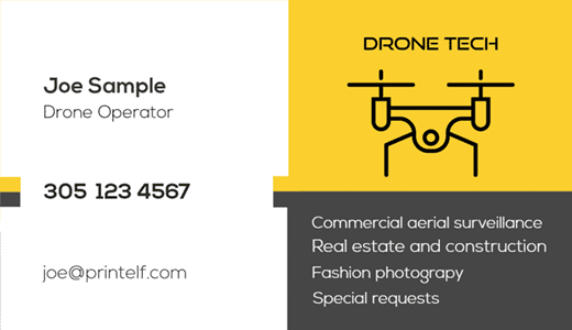 Drone business cards - Free templates and designs