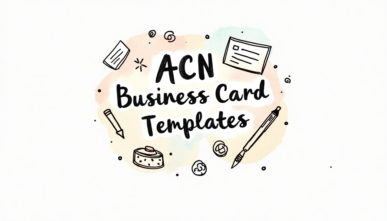 ACN Business Cards Templates. Unique professional designs - PrintElf
